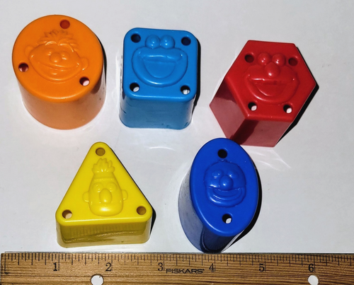RARE ~ Fisher Price Sesame Street Elmo’s Mailbox Shape Sorter ALL 5 ...