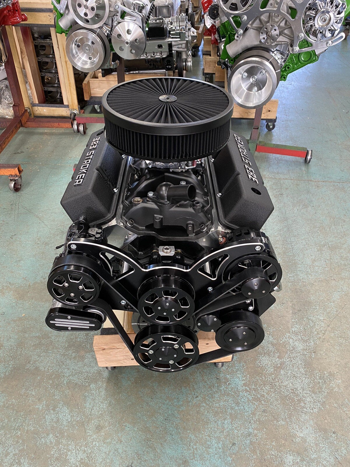 383 R STROKER CRATE ENGINE 500hp ROLLER TURNKEY free TH350 Trans 383 ...