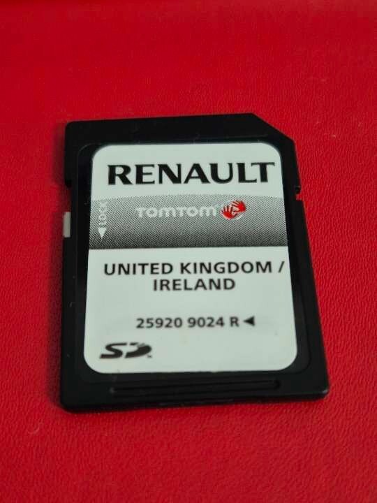 Genuine Renault TomTom Navigation SAT NAV SD Card UK and Ireland ...