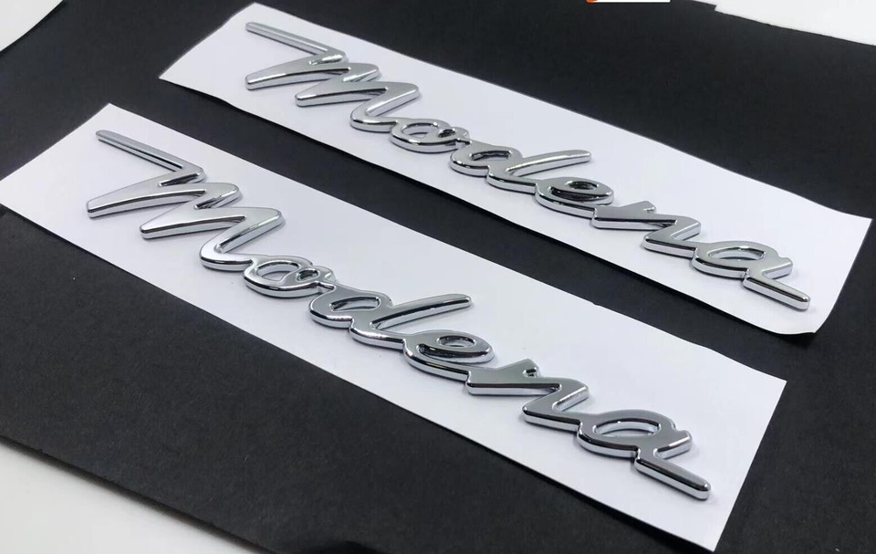 2pcs For Maserati Modena Letter Fender Side Emblem Badge Nameplate ...