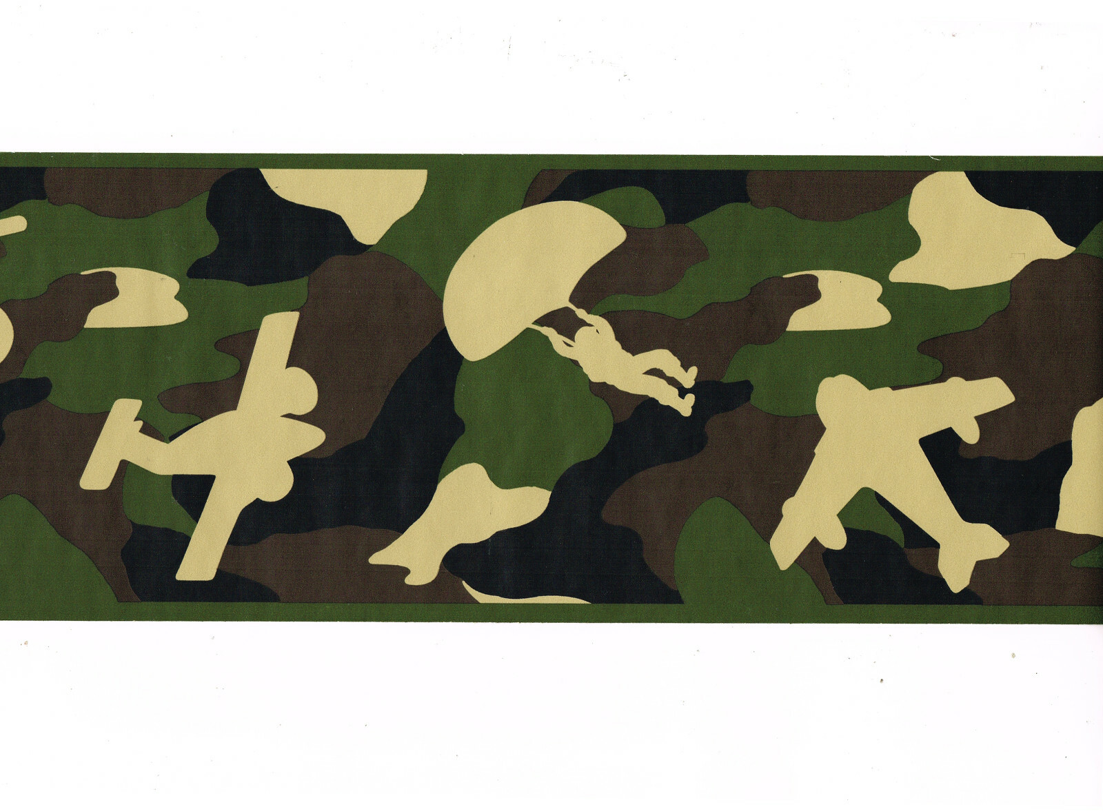 Army Camouflage Wallpaper Border
