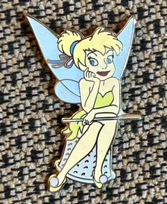 Disney Tinker Bell Sitting on Thimble Wand Hand On Chin Tink Tuesdays ...