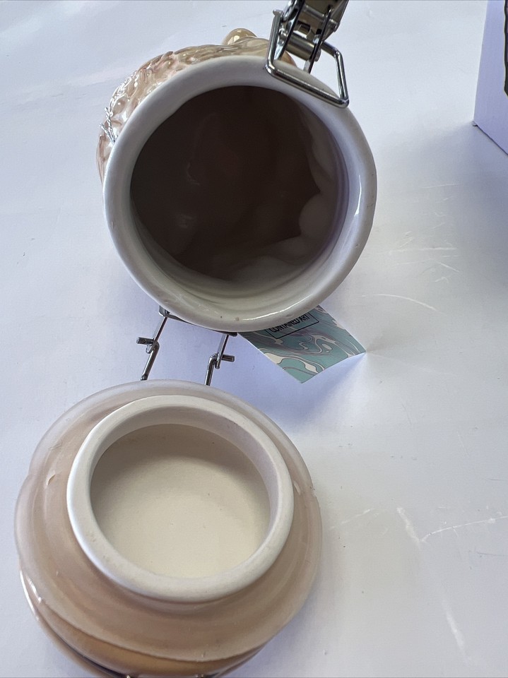 Contained Art Porcelain Panther Airtight Storage Container Jar 250ml | eBay