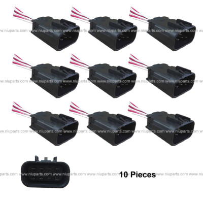 10 Pcs 8 Wire Plug 8Pin Male Connector Fit: Volvo VNL , Freightliner ...