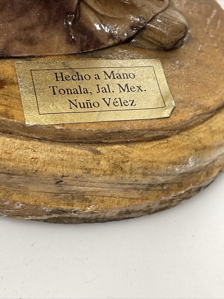 Vintage Mexican Paper Mache Folk Art 7 Pc Christmas Nativity Set Nuno ...