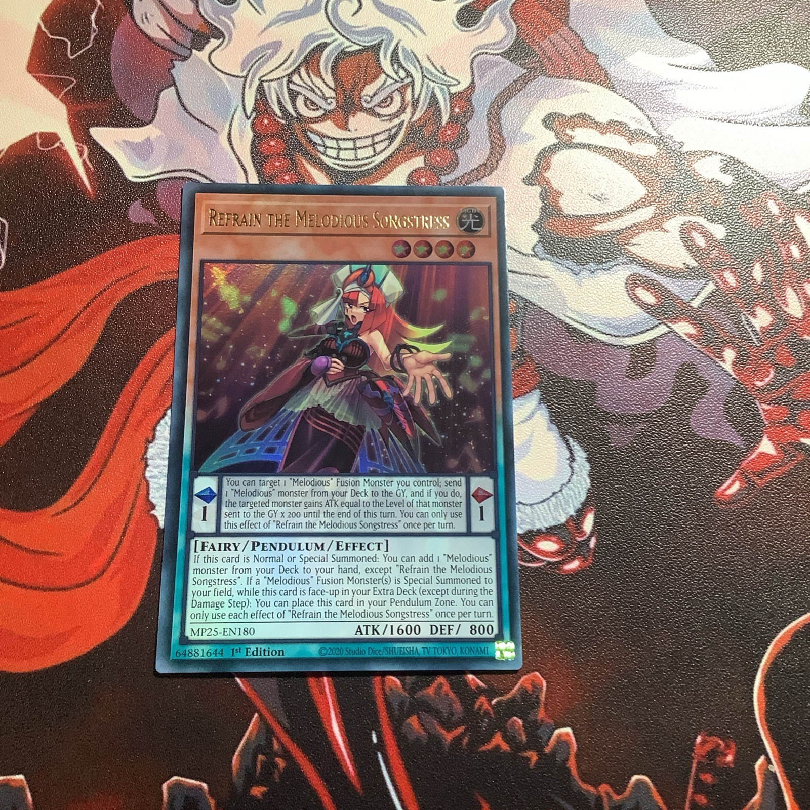 Yugioh Refrain the Melodious Songstress MP25-EN180 Ultra Rare 1st ...