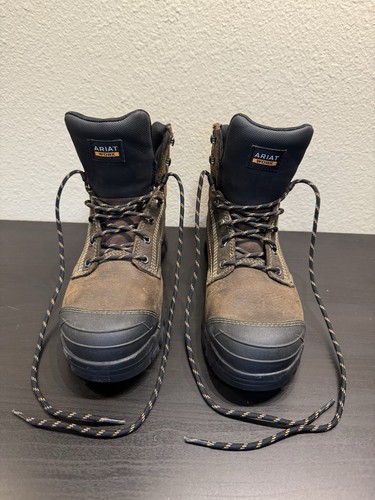 ARIAT Women's Size 9 B Treadfast 6" Waterproof Steel Toe Work Boots ...