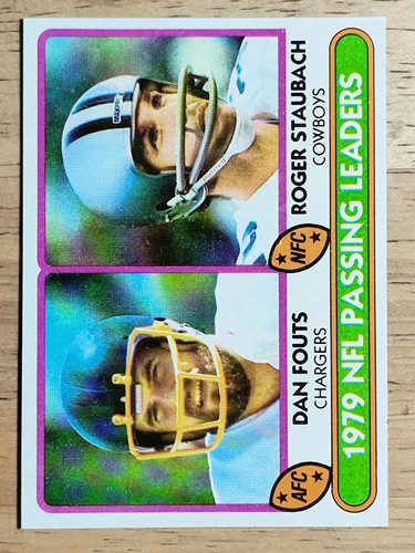 1980 Topps #331 Passing Leaders/Dan Fouts/Roger Staubach (NM) | eBay