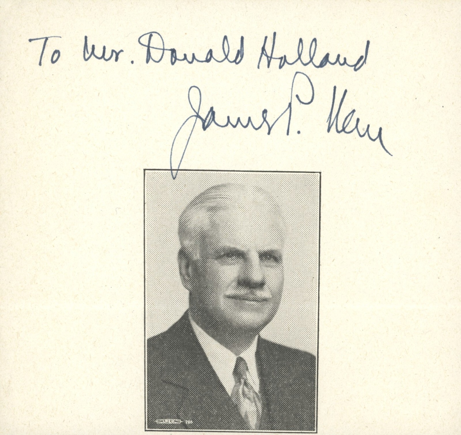 Senator James P. Kem Signed Photo | eBay