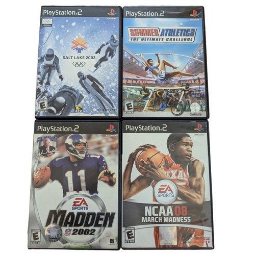 PS2 EA Sports Games Madden 2002 NCAA 08 March Madness Salt Lake 2002 ...