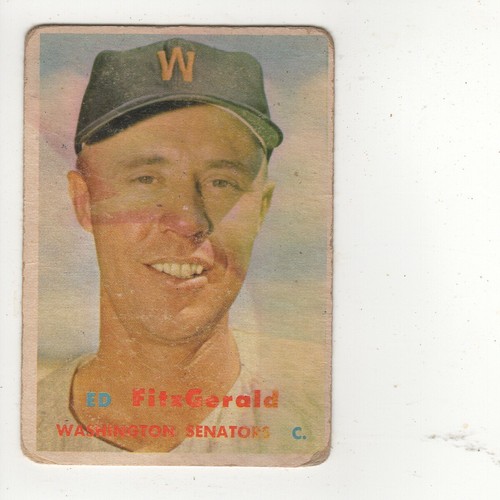 1957 Topps #367 Ed Fitzgerald Washington Senators | eBay