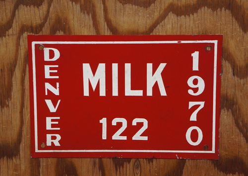 1970 Denver Colorado MILK TRUCK License Plate # 122 | eBay