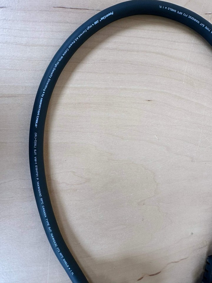 Monster Cable Powerline 200 AC Power Cable 2' | eBay