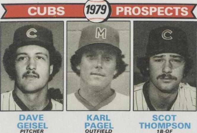 1979 Topps - 1979 Prospects Scot Thompson, Dave Geisel, Karl Pagel #716 ...