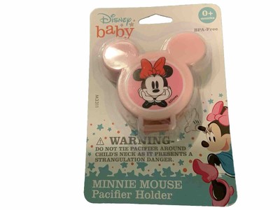 Disney Baby Mouse Pacifier Holder - New - Pink Minnie Mouse | eBay