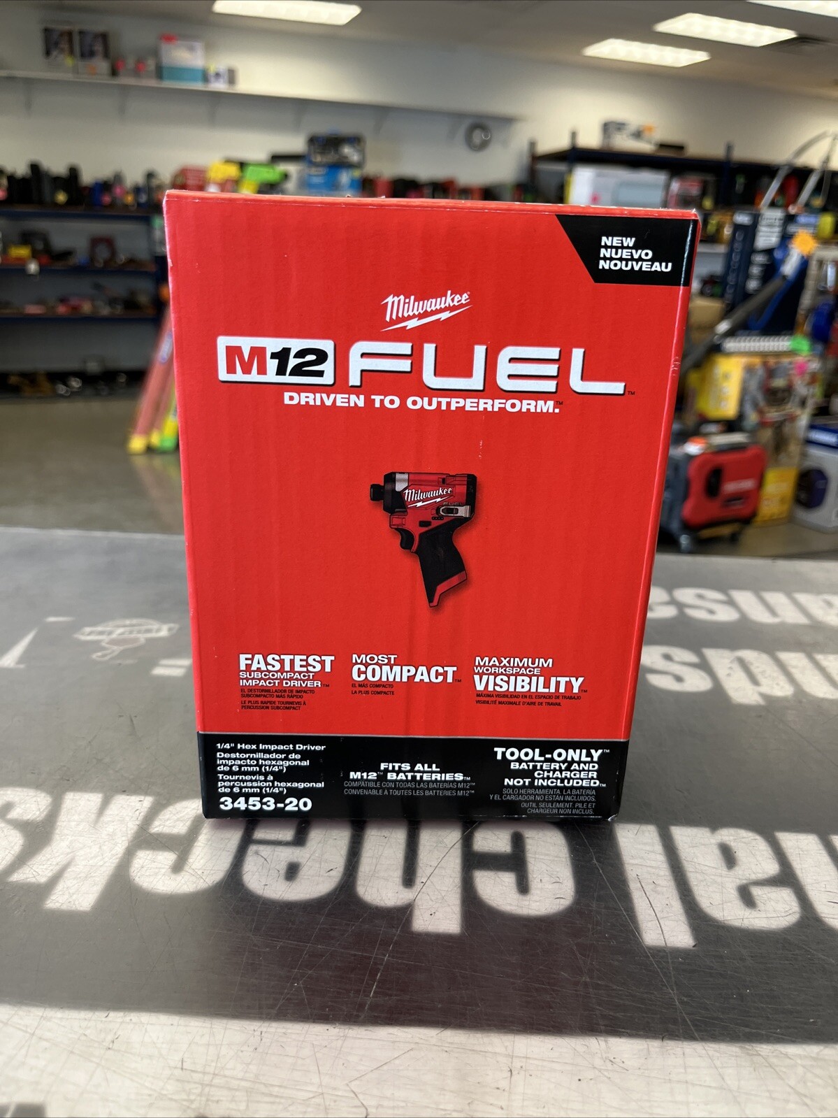 Milwaukee M12 Fuel 1/4in Hex Impact Driver - Red (3453-20) BRAND NEW IN ...