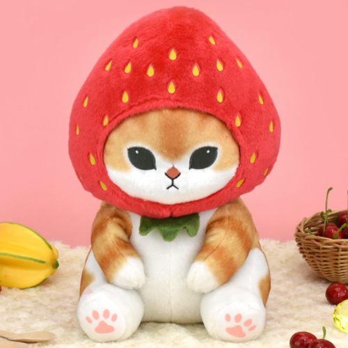 Mofusand Fruit Nyan Strawberry Cat Same Nyan BIG Plush Doll Stuffed Toy ...