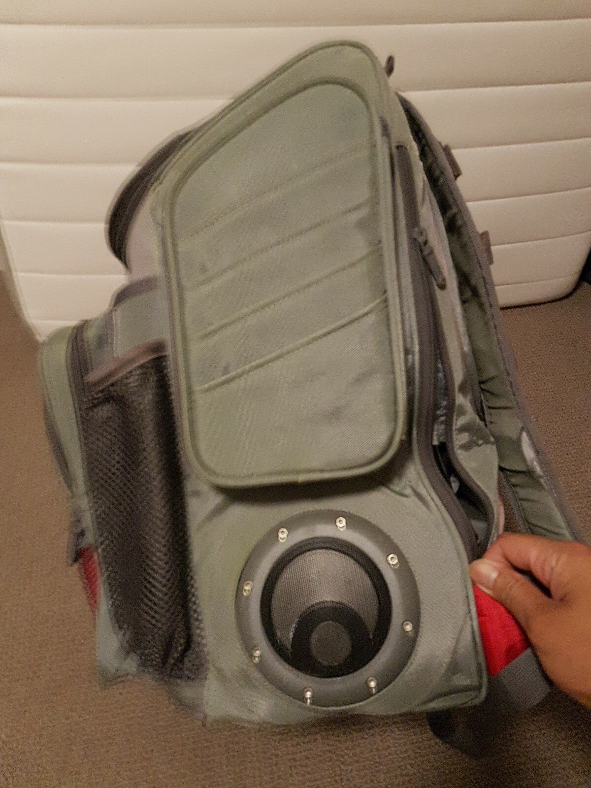 Osiris G-bag metatron 2100 backpack with speakers silver red rare vintage skate | eBay