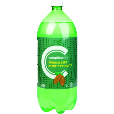 8 Big Bottles Of Compliments Spruce Beer Soft Drink 2L Each - Free ...
