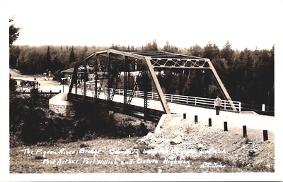 RPPC Pigeon River Bridge Boundary Canada USA, Pt Arthur Ft William ...