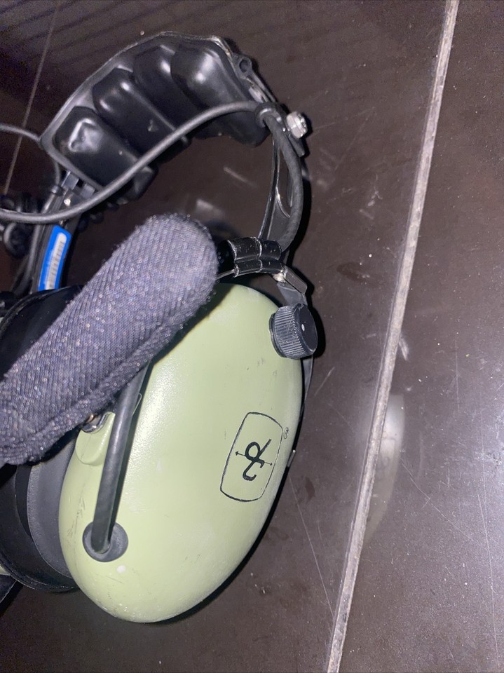 David Clark Headphones Dual Volume Control with Microphone H9930 40990G ...