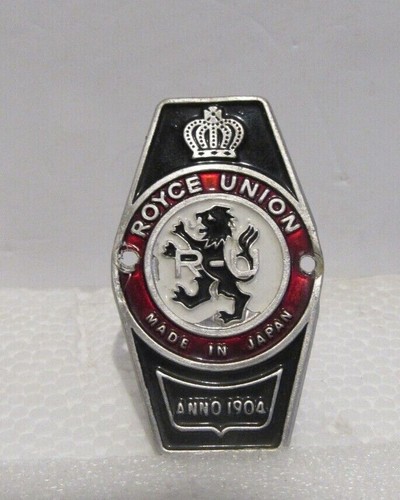 Royce Union Vintage Bicycle Plate Metal Emblem Tag Original Japan Anno ...