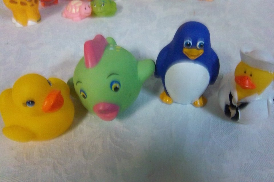 Mixed Lot Little People Rubber Duck Nemo Simspons Barney Bath Toys | eBay