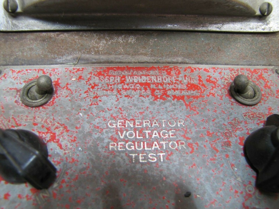 WEIDENHOFF OLD GENERATOR VOLTAGE REGULATOR REPAIR SHOP EQUIPMENT ...
