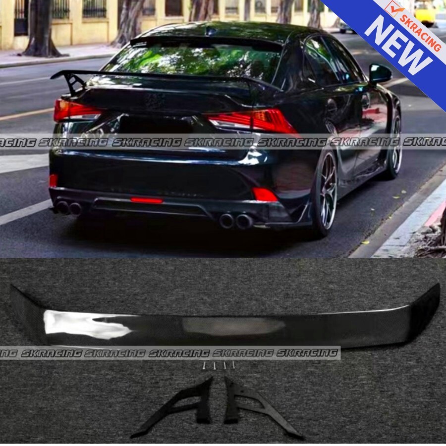 Carbon Fiber Rear Trunk Spoiler Wing For 13-20 LEXUS IS250 IS350 IS200t ...