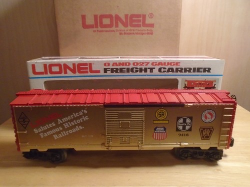FACTORY SEALED CASE OF 3 LIONEL 9418 O FAMOUS AMERICAN RR COMMEMORATIVE ...