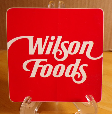 Old Wilson Foods Advertising Decal Cherokee Iowa Grocery Store-Meat ...