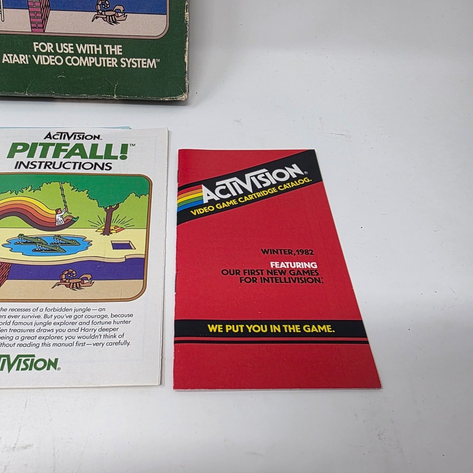 VINTAGE ACTIVISION PITFALL! VIDEO GAME ATARI 2600 1982 | eBay