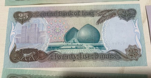 Lot Of 15 Notes SADDAM HUSSEIN IRAQ/IRAQI DINAR PAPER MONEY Most Of ...