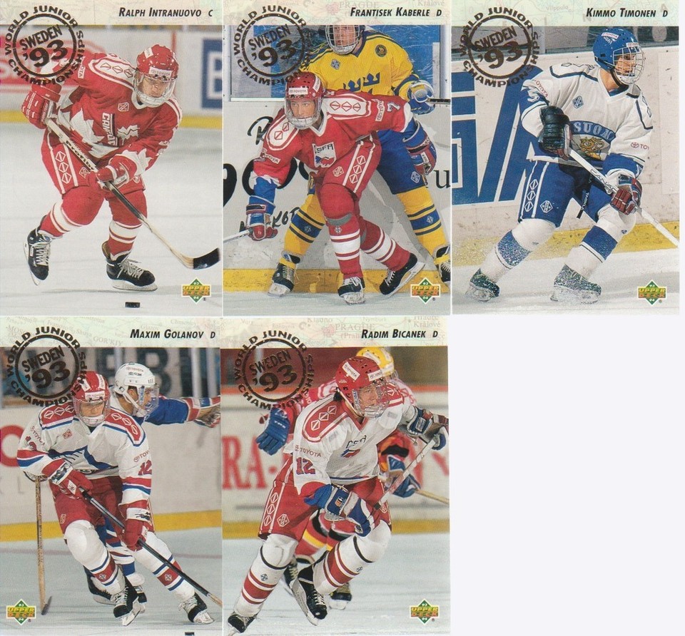 1993-94 Upper Deck World Juniors + Rookies 14 Card Lot Chris Gratton | eBay