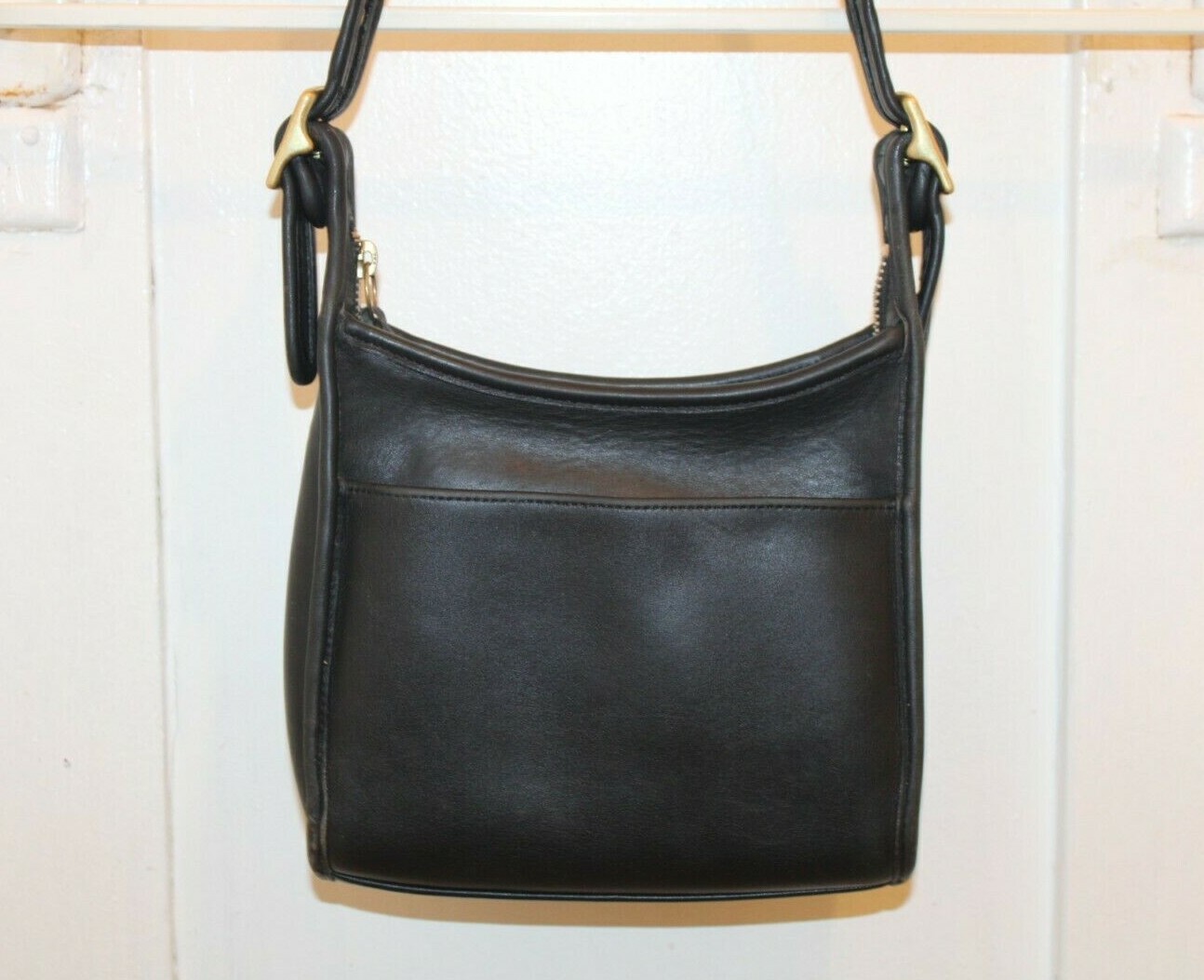 COACH Legacy Black Leather Crossbody Shoulder Bag Pur… - Gem