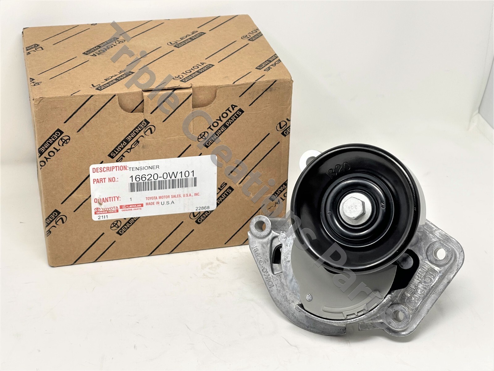 TOYOTA GENUINE 166200W101 TENSIONER ASSY, V-RIBBED BELT 16620-0W101 | eBay