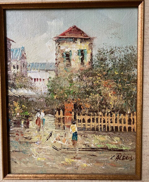 FRENCH IMPRESSIONIST L ALEXIS ARTIST FRANCE PARIS SCENE FRAMED OIL ...