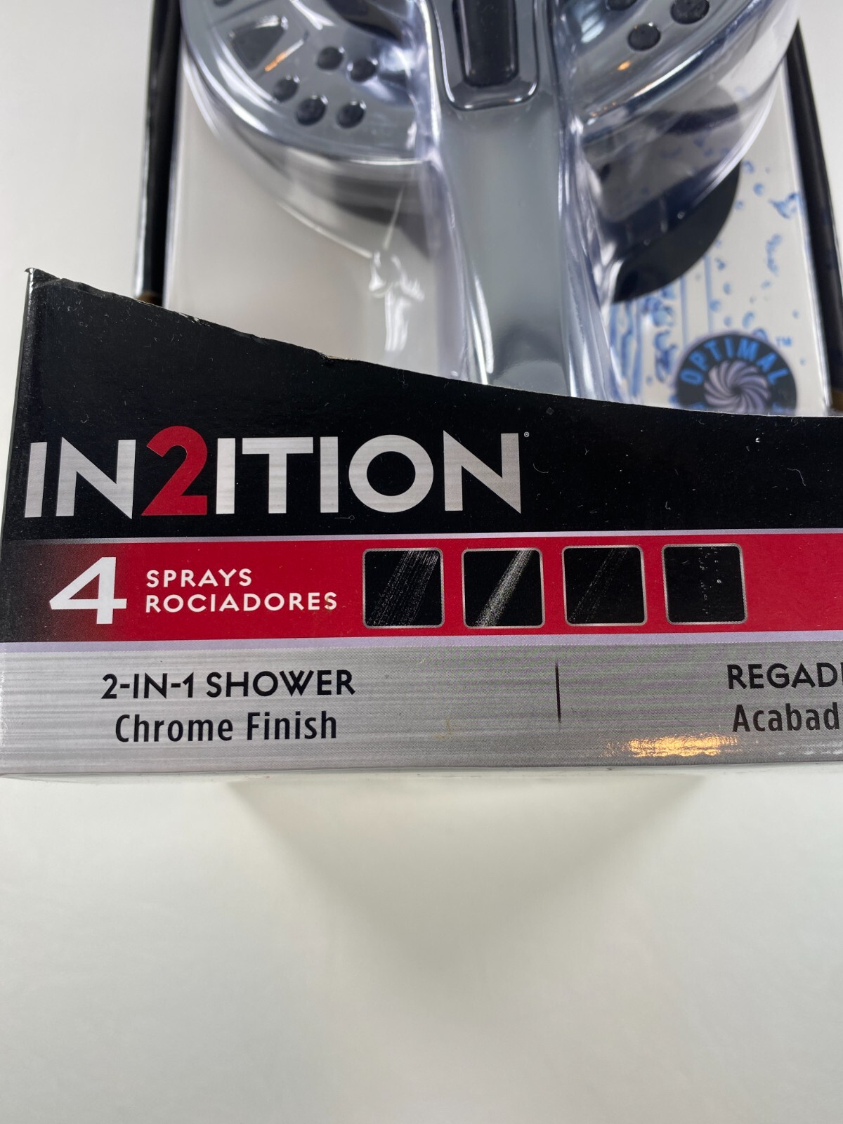 Delta Two-in-One 4-Spray Wall Mount Fixed & Handheld Shower Head NEW ...