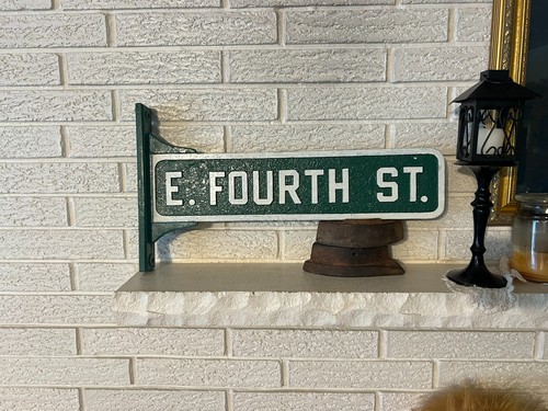 Antique 1956 E.FOURTH ST. Cast Aluminum Street Sign (Buffalo, NY ...