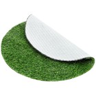 Artificial Grass Round Table Mat Green Synthetic Grass Tabletop Decor ...