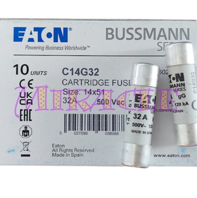 10pc/BOX new FOR BUSSMANN fuse C14G32 32A 500V | eBay