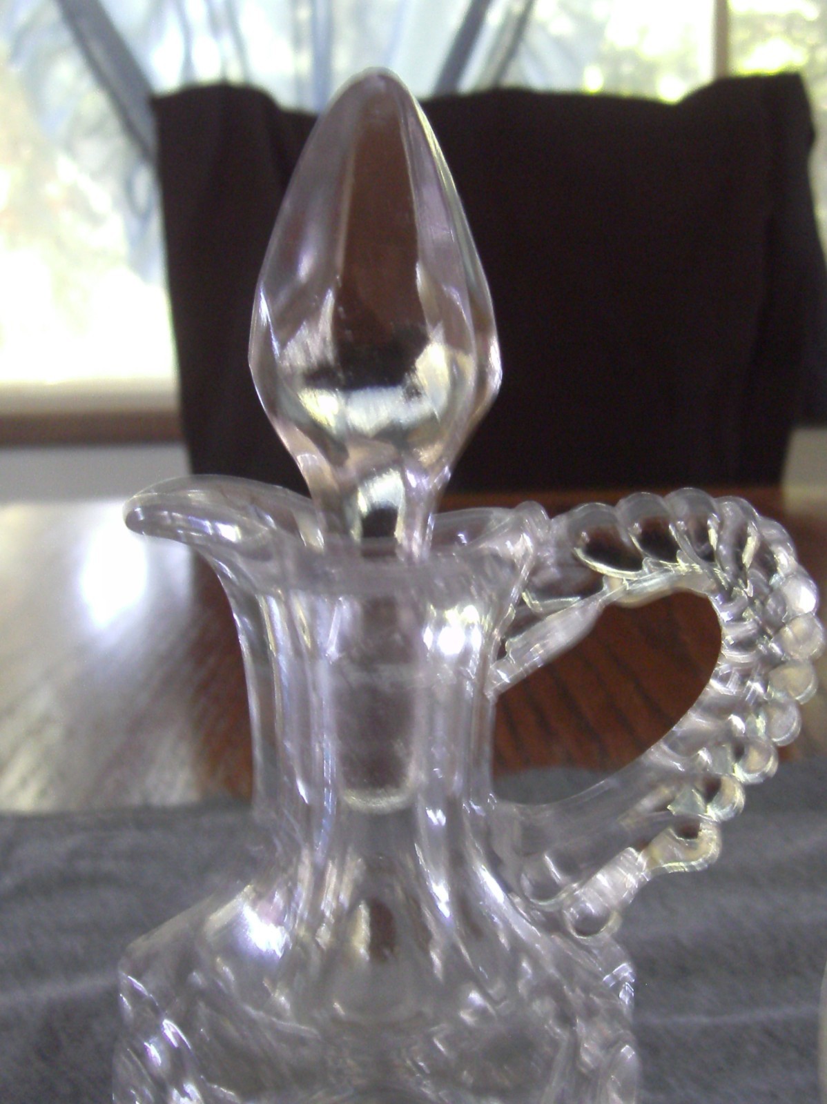 EAPG MODEL FLINT GLASS MODEL BULLS EYE VINEGAR AND OIL CRUET PAIR | eBay
