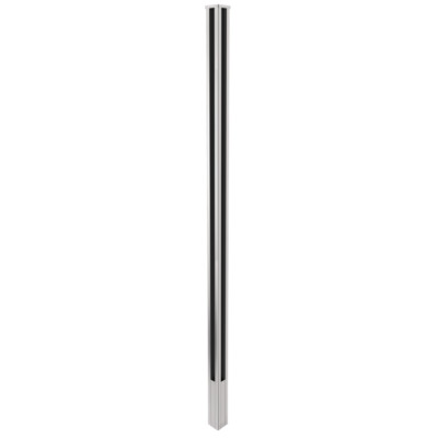 Architects Choice Silver Aluminum Corner Post For Glass Pool 50x50x1300 ...