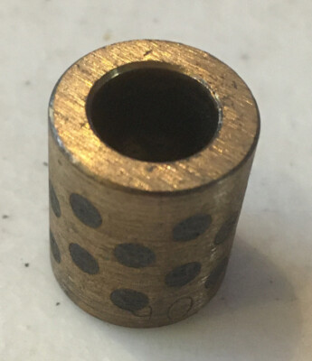 Alloy 932 Bronze/Graphite Plugged Bearing 3/8” Shaft Diameter 5/8”OD 3/ ...