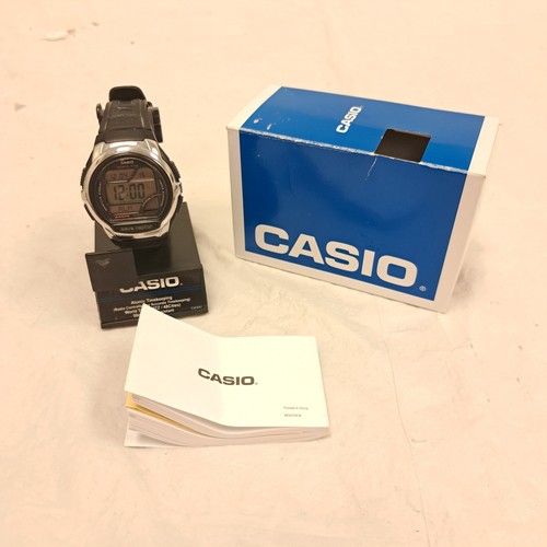 Casio WV-58A Mod 3054 Men 50m Wave Ceptor Atomic Digital Watch Hours ...