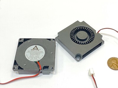 2x Blower Fan 5V 50mm DC Cooling silent 50mm x 10mm 5010 2-Pin quiet ...