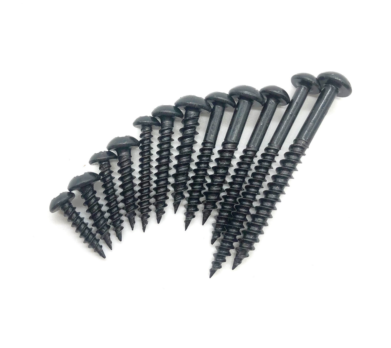 BLACK 6G x 5/8" WOOD SCREWS BLACKJAX POZI ROUND DOME PAN HEAD POZIDRIVE ...