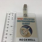 RARE Vintage NASA AMES - DRYDEN Badge - Pass card Distinguished Guest ...