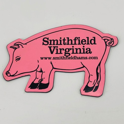 Smithfield Virginia Ham Advertising Pink Pig Refrigerator Magnet | eBay