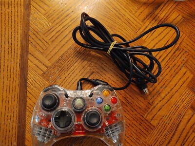 Xbox 360 Wired Clear Controller Model PL-3702 Afterglow | eBay